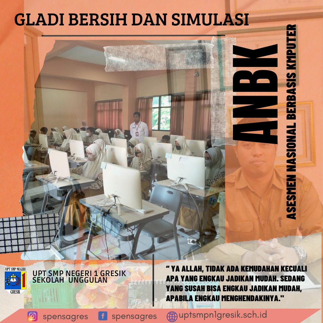 Kegiatan Simulasi ANBK tahun 2022 – UPT SMPN 1 GRESIK