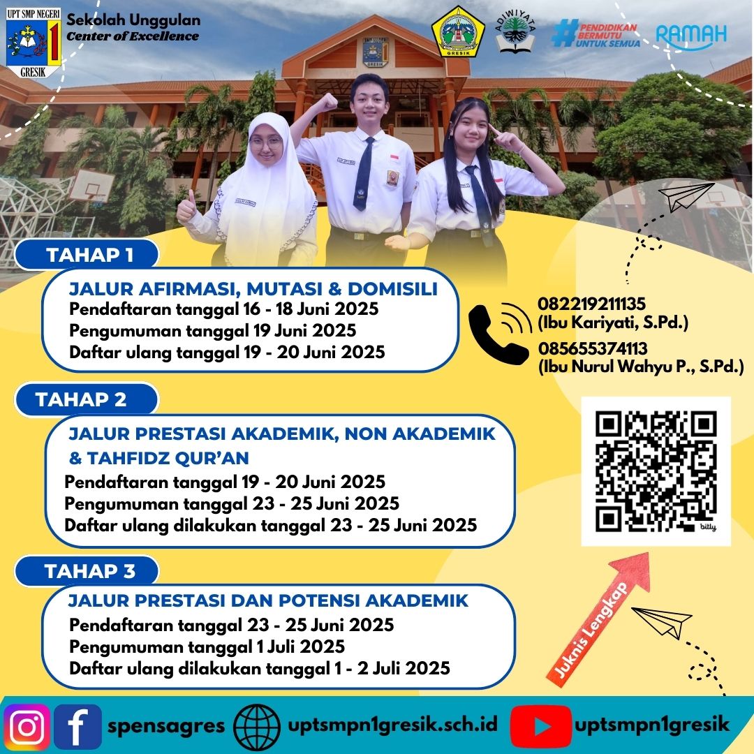 PETUNJUK TEKNIS SISTEM PENERIMAAN MURID BARU (SPMB) SMP NEGERI DI KABUPATEN GRESIK TAHUN AJARAN ...